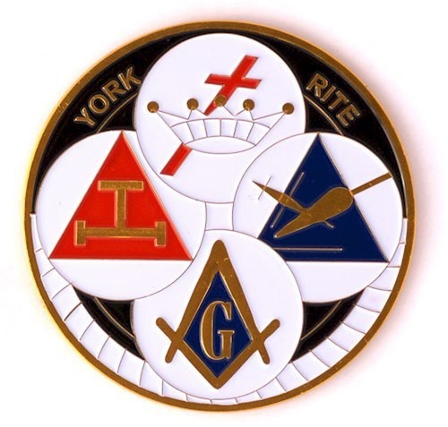 York Rite Royal Arch Car Emblem Masonic Auto Badge Templar Freemason ...