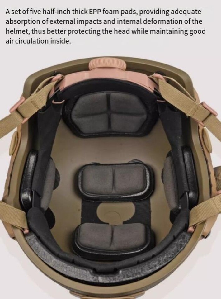 Tactical MICH2001 ECH High Cut Fiberglass Combat Action Protective ...