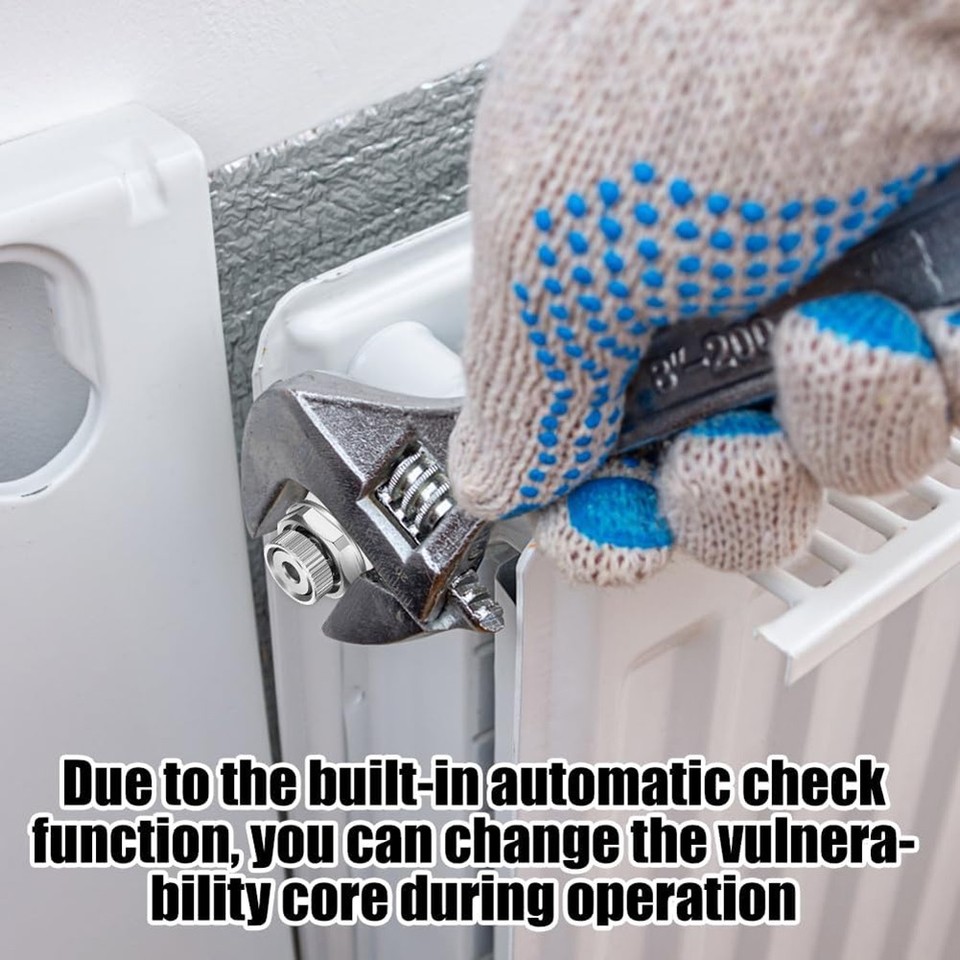 2X(Fully Automatic Air Vent Auto Cut-Off Self Bleeding Radiator 1 ...