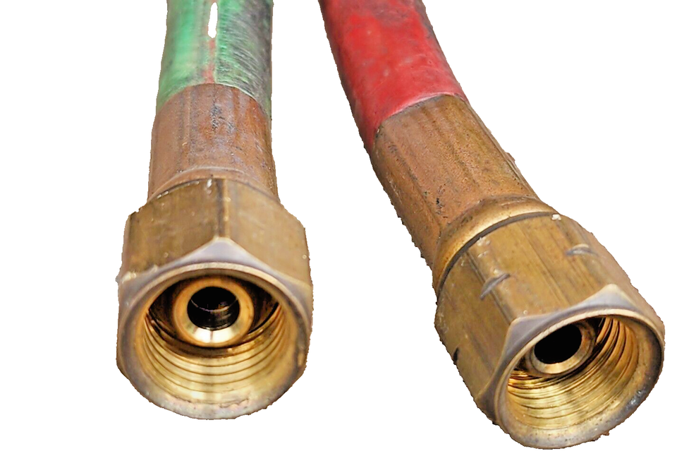 Parker 7126 Twin Line 25 Ft Welding 1/4''Hose Grade R Acetylene Oxygen ...
