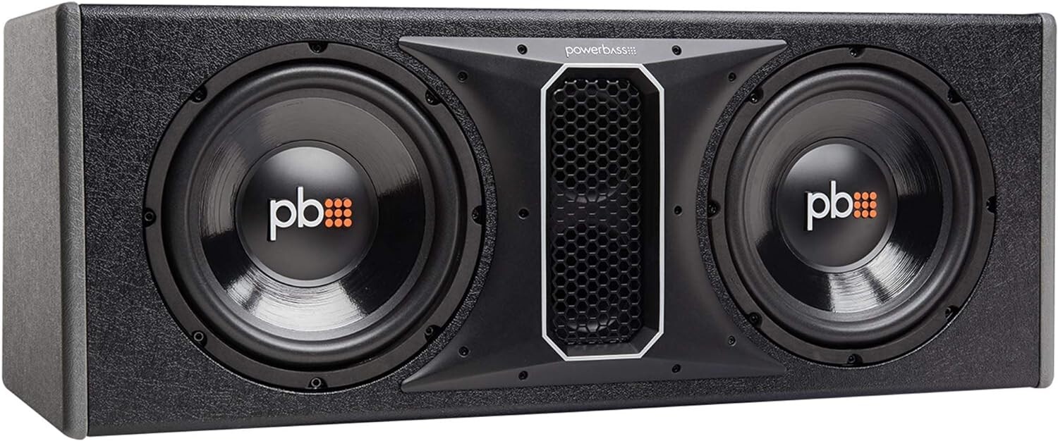 PowerBass 12 Inch Dual Vented Subwoofers with Amp and Wiring Kit | eBay
