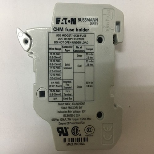 1pc New BUSSMANN EATON fuse holder 10X38MM CHM3DU Free shipping | eBay