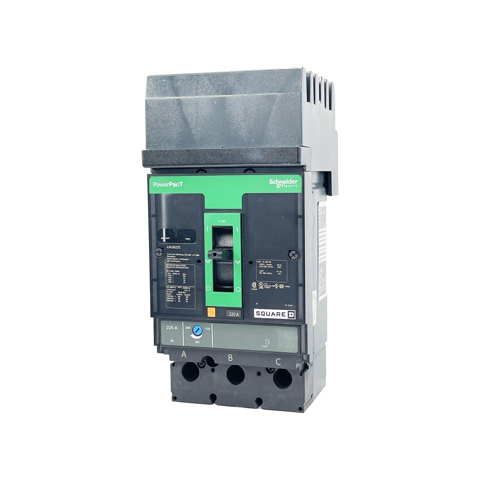 NEW- SQUARE D - JJA36225 - CIRCUIT BREAKER - PowerPacT J, 225A, 3 pole ...