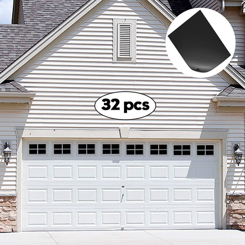 Tolanbbt Magnetic Garage Door Windows Hardware Faux PVC Fake Decorative ...