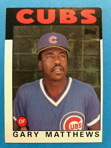 1986 Topps Gary Mathews Chicago Cubs Baseball Card #485 | eBay