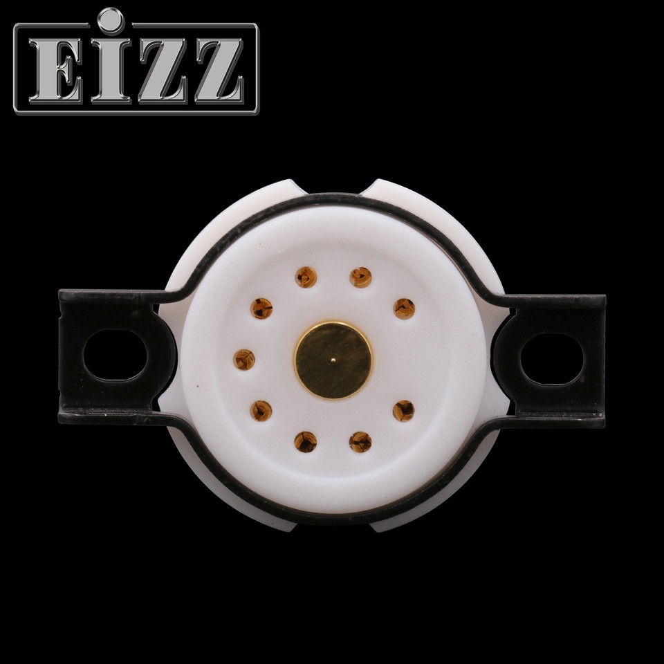 EIZZ 9pin Teflon Tube Socket For 12AX7 6DJ8 6922 ECC88 EL84 6BQ5 12BH7 ...