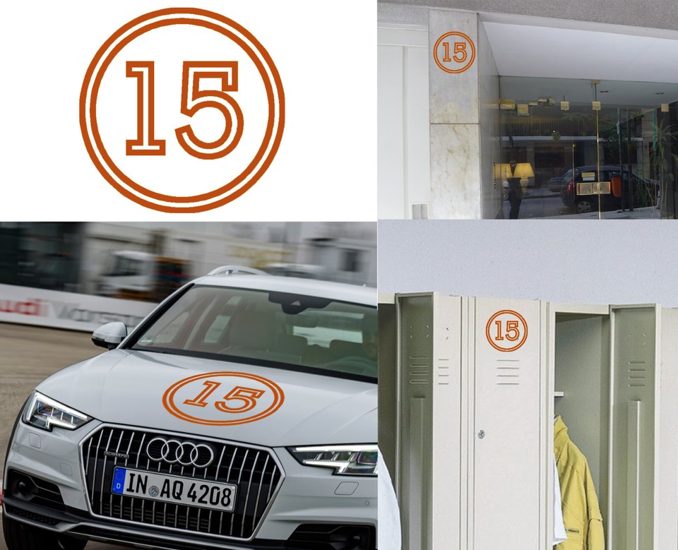 Number 15, Sticker Vinyl Version Viib | eBay