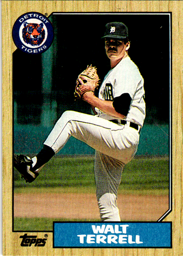 1987 Topps #72 Walt Terrell Detroit Tigers Baseball Card | eBay