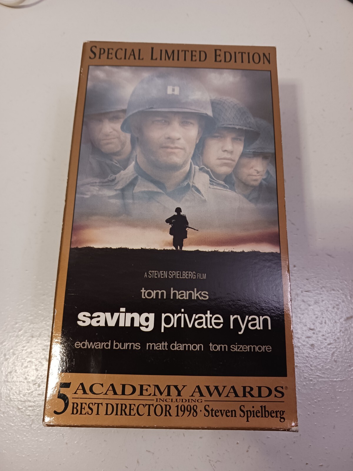 Saving Private Ryan Special Limited Edition VHS Tape Set Tom Hanks Matt ...
