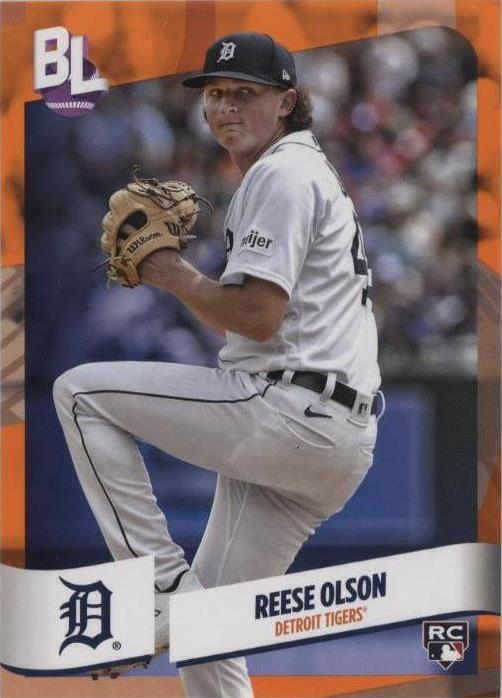 2024 Topps Big League - Reese Olson #58 Electric Orange Foil (RC) for ...