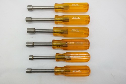 6 Pcs Xcelite Assorted Nut Drivers HS11 HS12 HS14 HS16 + 7/16" 1/2" T5 ...