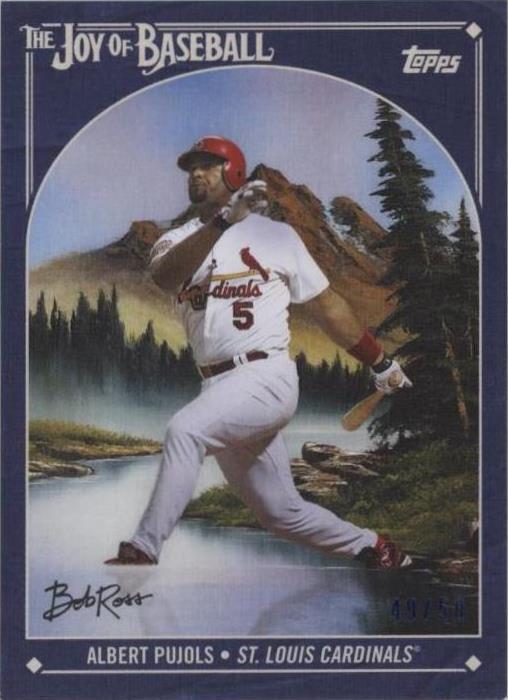 2023 Topps X Bob Ross The Joy of Baseball - Albert Pujols #27 Prussian ...
