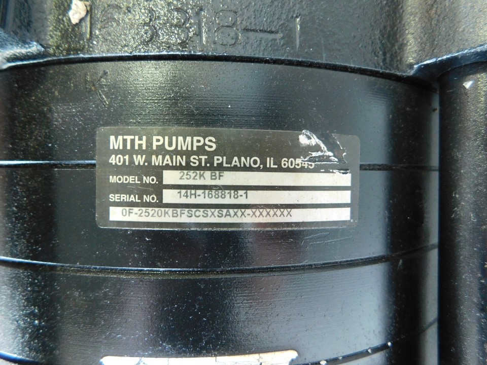 MTH Regenerative Turbine Pump 252K-BF, 10 HP, 230/460V, 30 GPM, 450 Hd ...