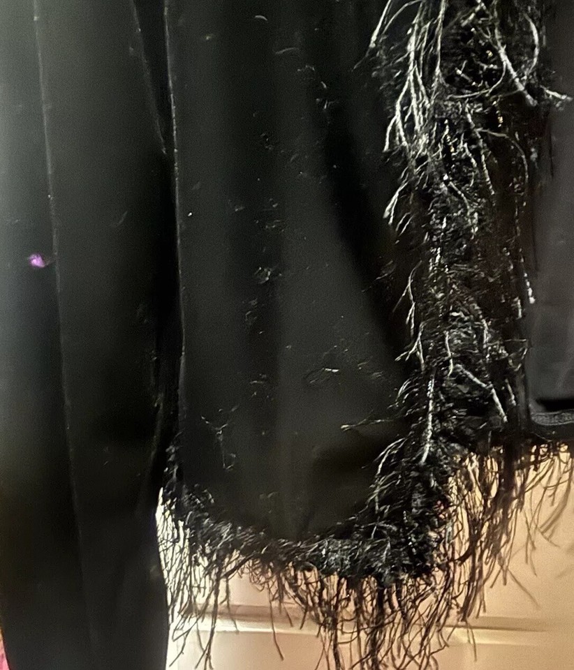 👠🧥🖤 Ronni Nichole Black Velvet Dressy Cropped Evening Bolero Jacket ...
