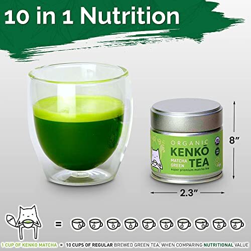 Kenko Matcha Green Tea Powder usda Organic Ceremonial Grade Japanese ...