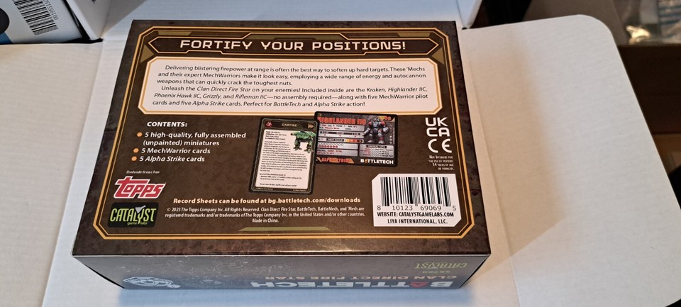 Battletech Mercenaries Clan Direct Fire Star New Catalyst | eBay