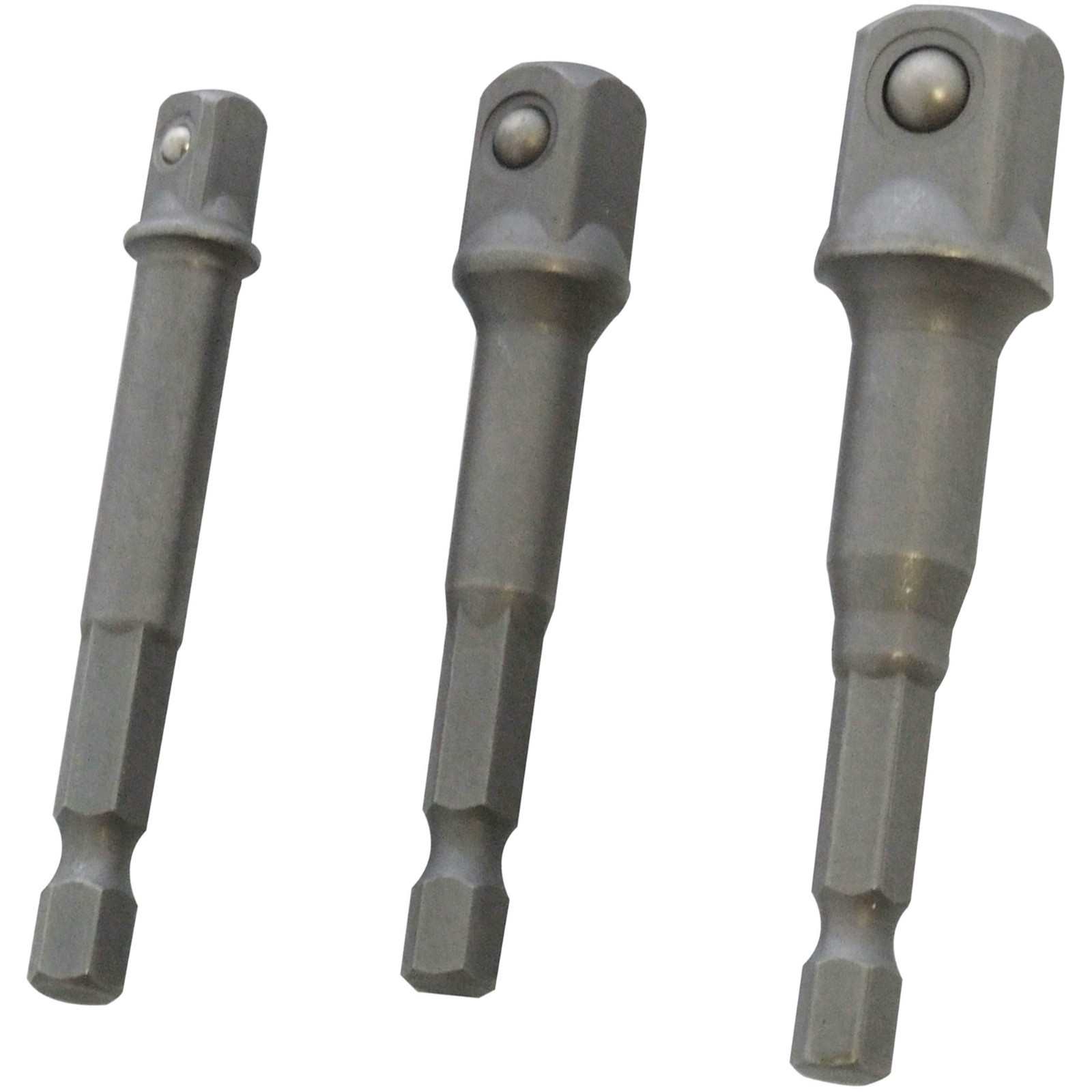 3 Piece Socket Mini Extension Bar Driver Adaptor Drill Set Attachment ...