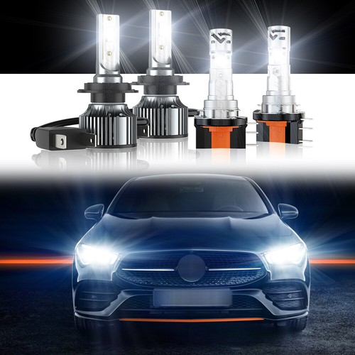 FOR Mercedes-Benz CLA250 2014 2015 2016 2019 LED Headlight kit H7+H15 ...