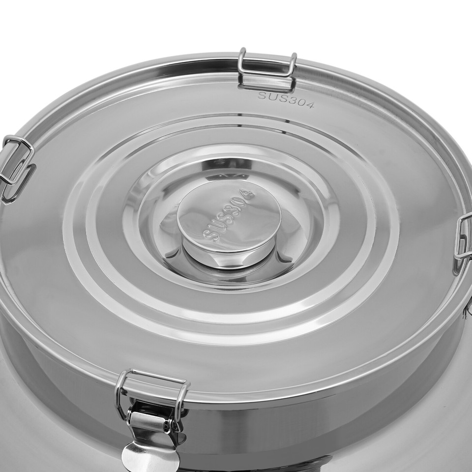 76L Stainless Steel Sealed Bucket for Milk, Juice, Oil - 40×64cm | eBay