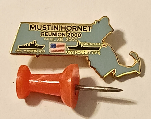 USS Mustin Hornet Battleship Pin | eBay