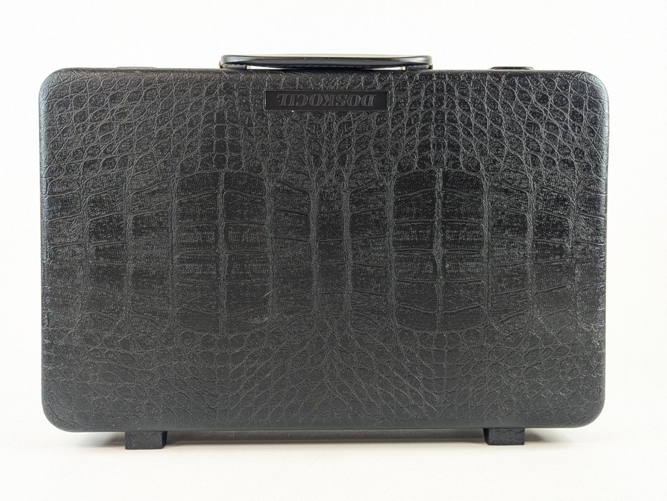 Doskocil Pistol Gun Case Black Faux Alligator Hard Shell Locking ...