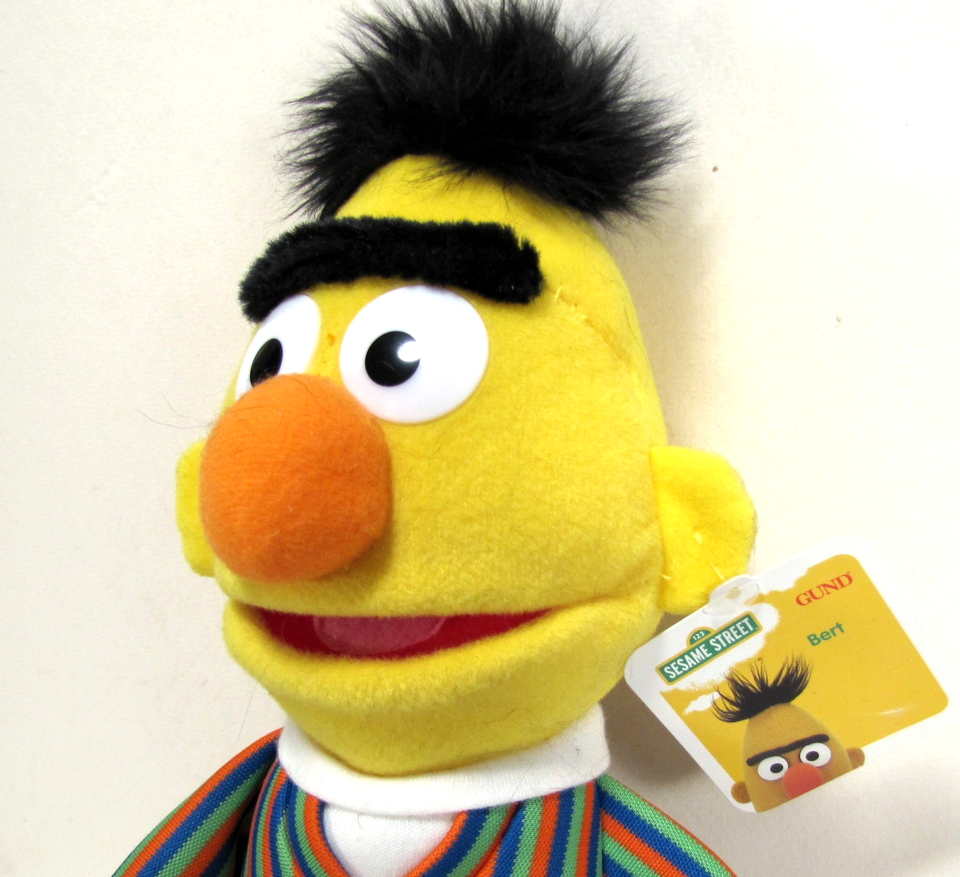 2014 GUND Sesame Street 14" Bert Muppet Plush Toy Doll New w/ Tags NWT ...