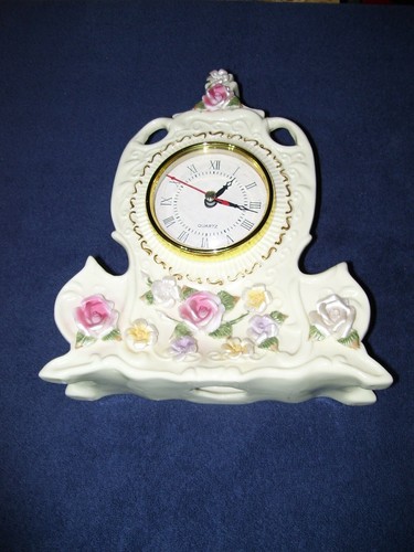 Rose Mantel Clock | eBay