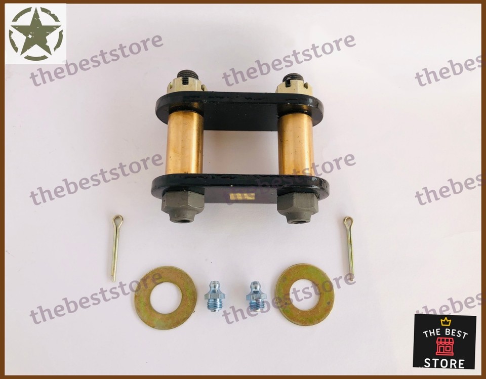 LEAF SPRING SHACKLE KIT(HEAVYDUTY)(BRASS)JEEP WILLYS FITS 52-71 CJ-3B ...