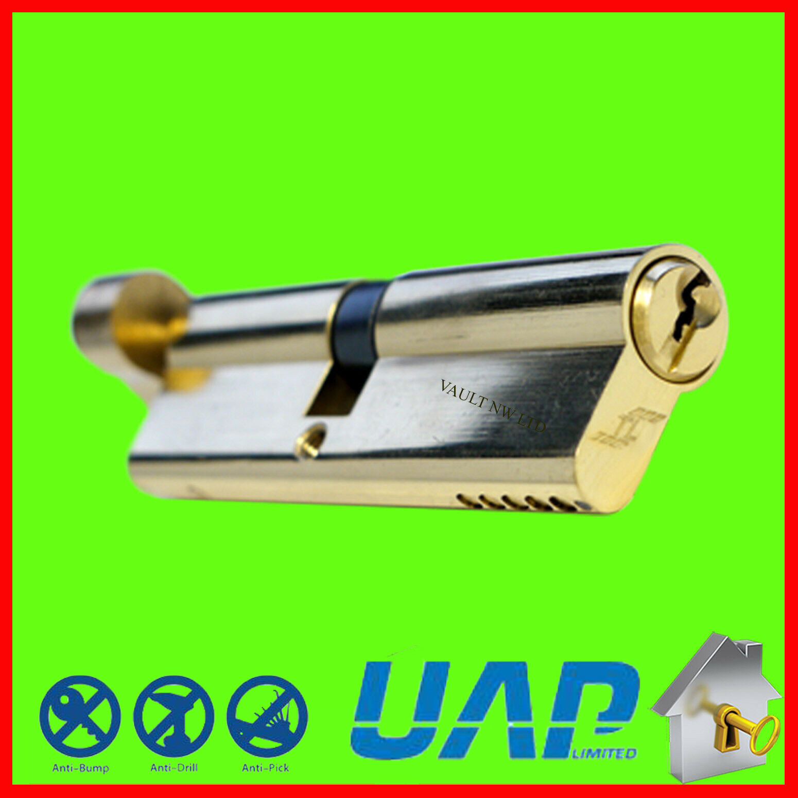 Keyed Alike Thumb-turn Euro Cylinder, Variable Cylinder Size ...