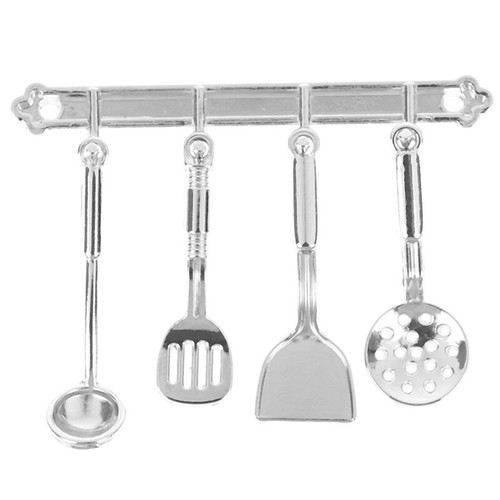 5Pcs/set 1:12 Kitchen Dollhouse Miniature Cookware Tools Dollhouse ...