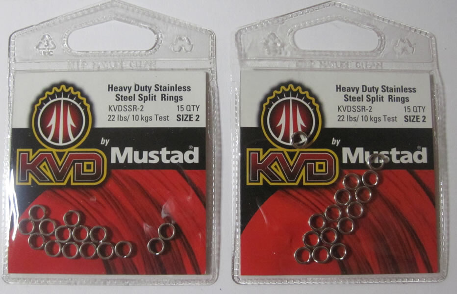 30 KVD / Mustad Split Rings SIZE 2 - 22lb test made with input from ...