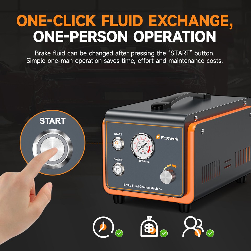 Auto Brake Bleeder Kit Electric Brake System Bleeding Tool Fluid Oil ...