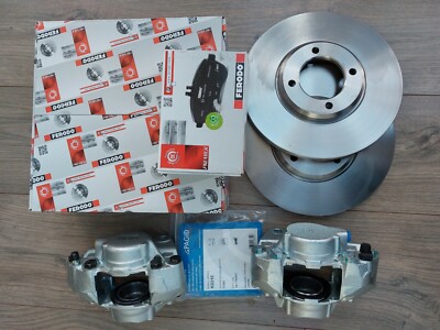 FORD ESCORT CAPRI MK1 MK2 MK3 M16 FRONT CALIPER KIT BRAKE DISC PADS ...