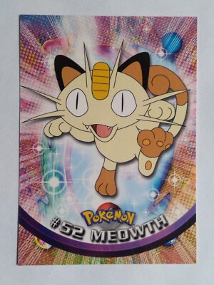 Meowth #52 Topps TV Animation Edition Black Label Pokemon Card | eBay