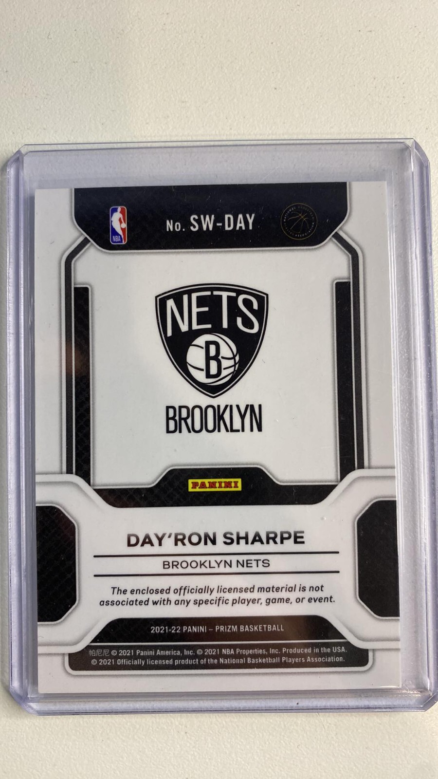 Day’Ron Sharpe 2021-22 Panini Prizm Sensational Swatches Rookie Card RC ...