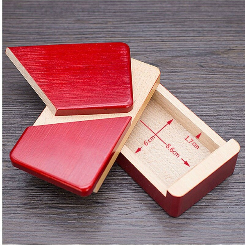 Secret Wood Magic Puzzle Box Hidden Jewelry Treasure Toy Brain Teaser ...