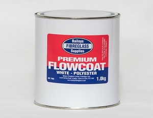 Polyester Flowcoat / Topcoat GRP Including Hardener 1 Kg Brilliant ...