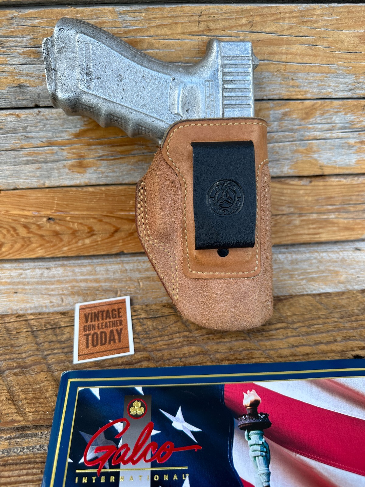 Vintage GALCO Scout Brown Leather IWB Holster for GLOCK G17 G22 G31 17 ...