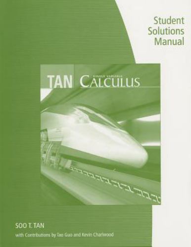 Tan's Single Variable Calculus by Soo T. Tan (2010, Trade Paperback ...