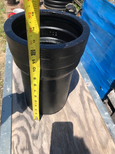 Lot Of Six 6” DUCTILE IRON PIPE HUB (push) X 12” Long, Sewer Stub Inlet ...