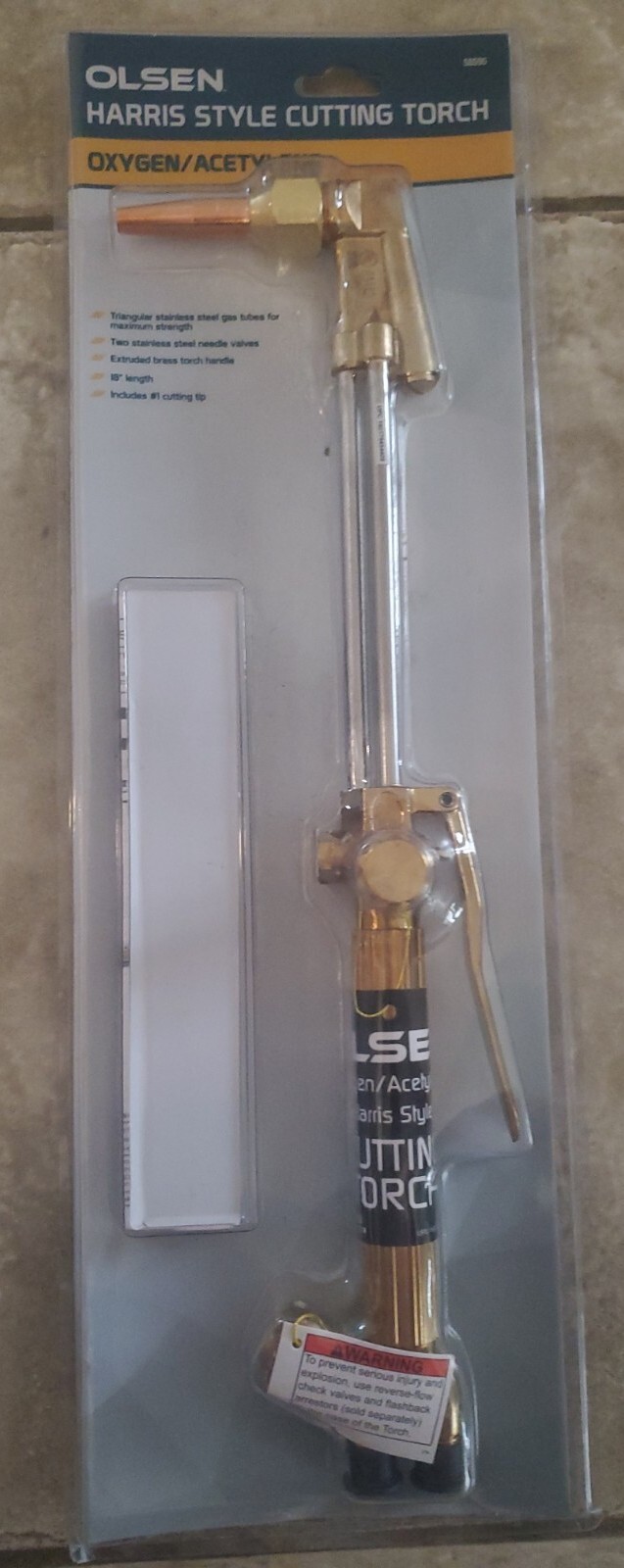 Olsen 18 in. Harris Style Oxygen/Acetylene Cutting Torch. With #1 Tip ...