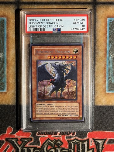 Judgement Dragon 1st Edition Secret Rare PSA 10 LODT-EN026 Yugioh | eBay