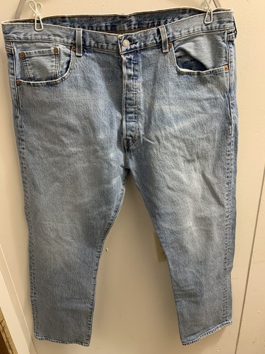 2- Levi 501 Jeans Blue 40x30 Waist 43” Inseam 30” High Rise Straight ...