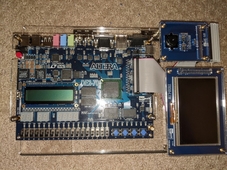Terasic Altera DE2-70 FPGA Development Board, Camera, Touch Display ...