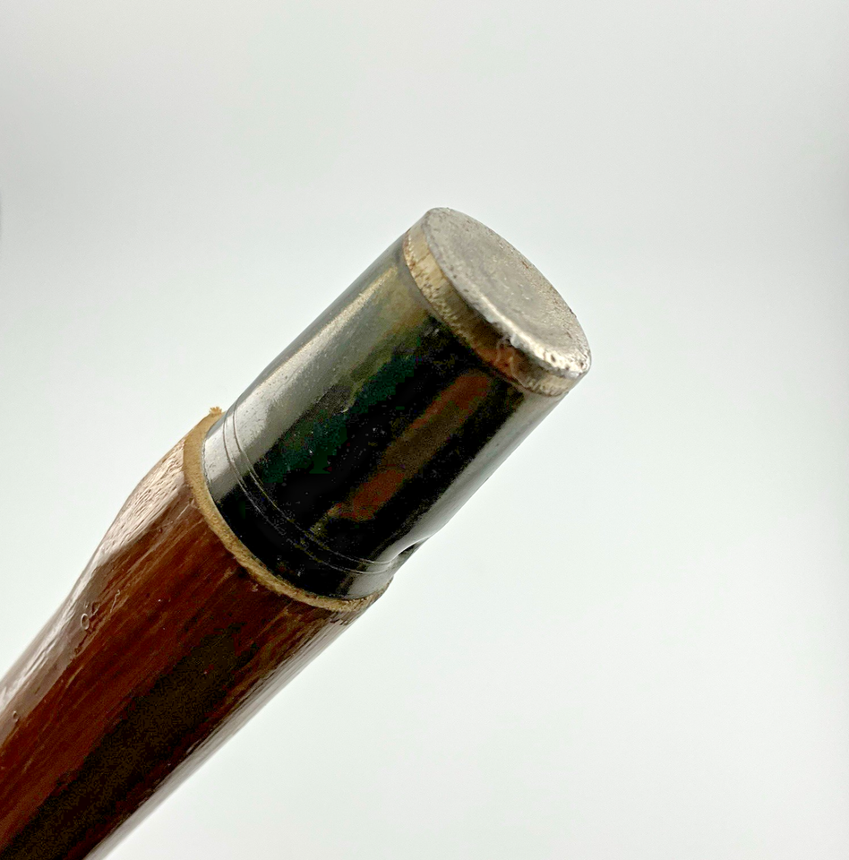 Vintage Resin Scrimshaw Decorated Stoat/German Pointer Walking Stick ...