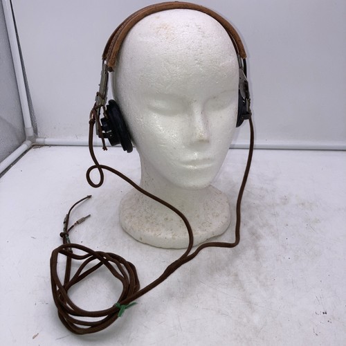 WWII R-14 Receiver US Army Signal Corps Headphones w/ MC-162-A Rubber ...