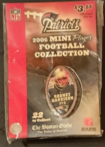 Rodney Harrison New England Patriots 2006 NFL Mini Player Football ...