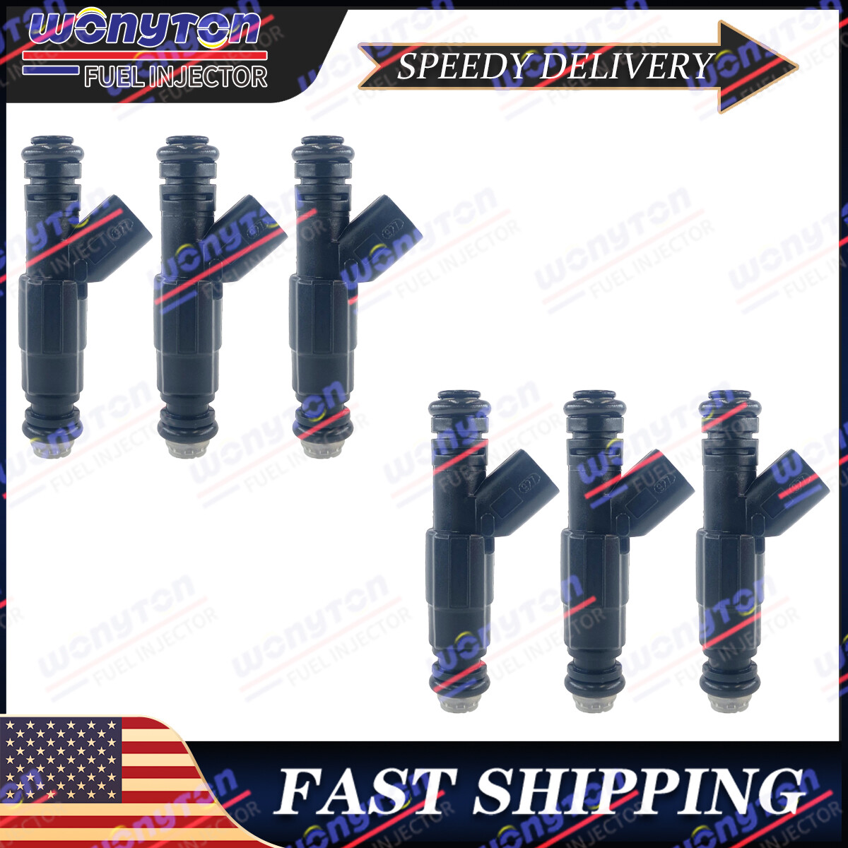 6Pcs UPGRADE 23LB EV6 Fuel Injectors For 05-08 Ford F-150 4.2L 5L3E-A6C ...