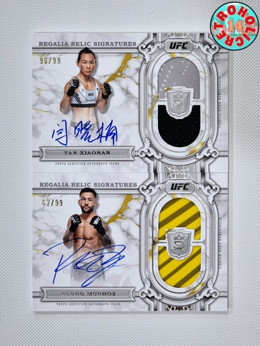 2024 Topps Royalty UFC - Regalia Relic Signatures Yan Xiaonan & Pedro ...