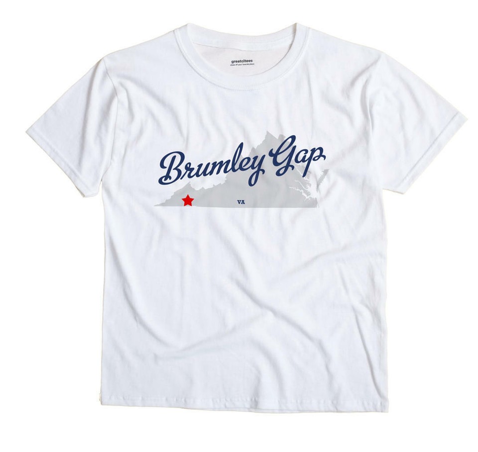 Brumley Gap Virginia VA T-Shirt MAP | eBay
